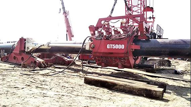 "Goodeng Machine" GT5000 pipe thruster plays an important role at a key ...